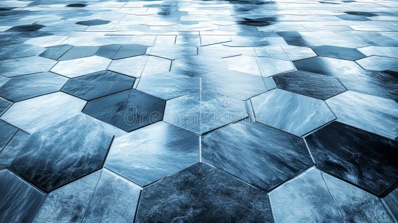 The Horizontal Surface Has a Textured Pattern Made of Hexagonal ...