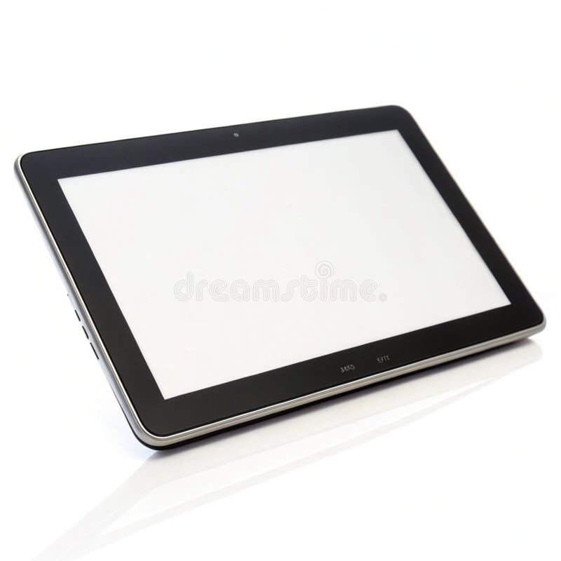 Tablet PC Isolated on White Background Vector Illustration Stock Vector ...