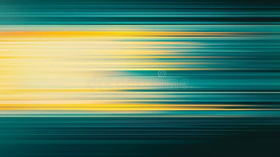 Horizontal Teal and Yellow Lines Create an Abstract Background with ...