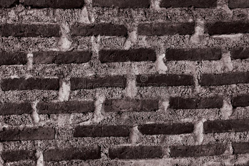 Horizontal Texture of the Black Brick Wall Stock Photo - Image of ...