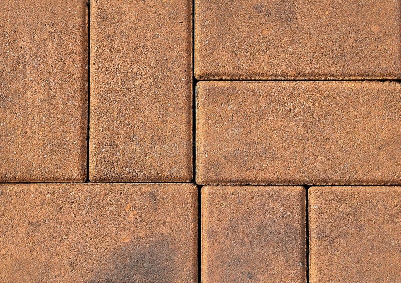 Horizontal Texture of the Brown Brick Footpath Stock Photo - Image of ...