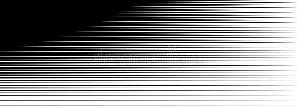 Horizontal Thin Line Halftone Gradation Texture. Fade Straight Stripe ...
