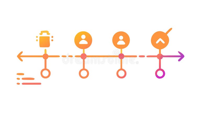Horizontal Timeline Progression Infographic Vector, Vector Design ...