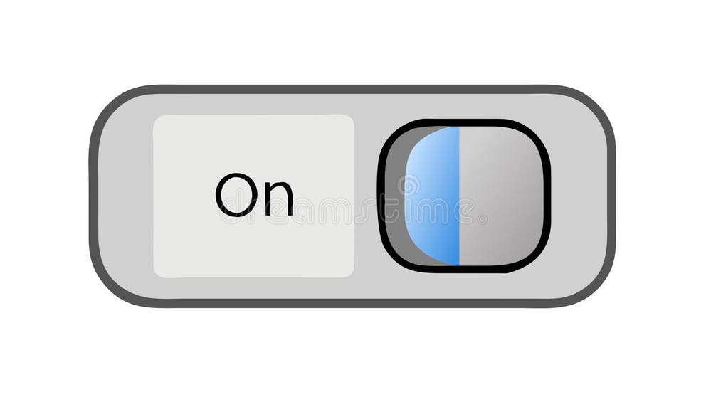 Horizontal Toggle Switch, Interactive Control Button, Vector Design Generative AI Stock Vector ...