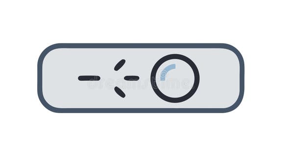 Horizontal Toggle Switch Slider Icon for on Off UI State, Vector Design Generative AI Stock ...