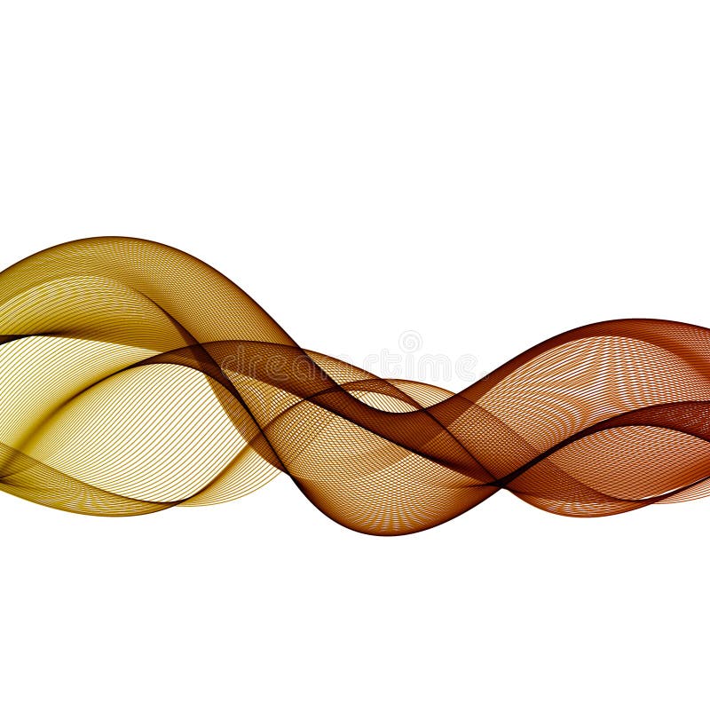 Horizontal Transparent Color Wave on White Background Stock ...