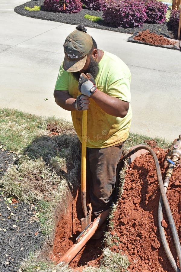 Horizontal Utility Boring for Cable Replacement Editorial Stock Photo ...