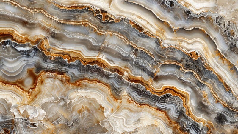 Horizontal Veining Pattern in Marble Travertine Displaying Natural ...