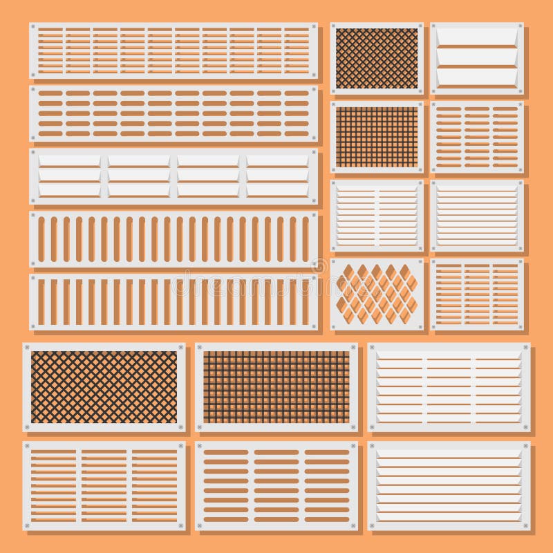 Horizontal Ventilation Shutters Stock Vector - Illustration of exhaust ...