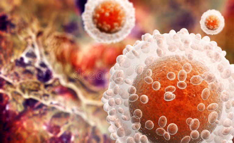 Horizontal or Vertical Banner with Pathogenic Bacterias and Viruses ...