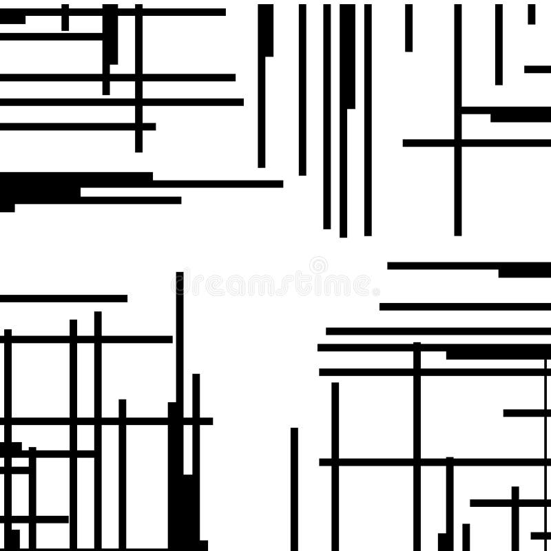 Horizontal and Vertical Black Stripes Stock Vector - Illustration of ...