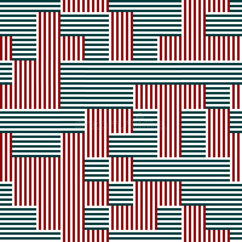 Horizontal and Vertical Colored Segments, Modern Stylish Image. Stock ...