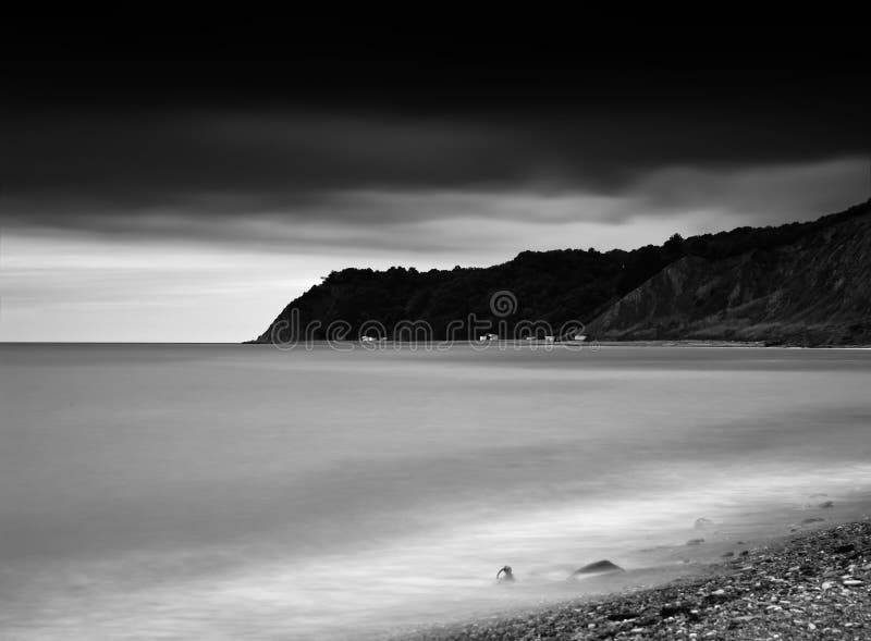 Horizontal Vibrant Beach Line Horizon Background Stock Photo - Image of ...