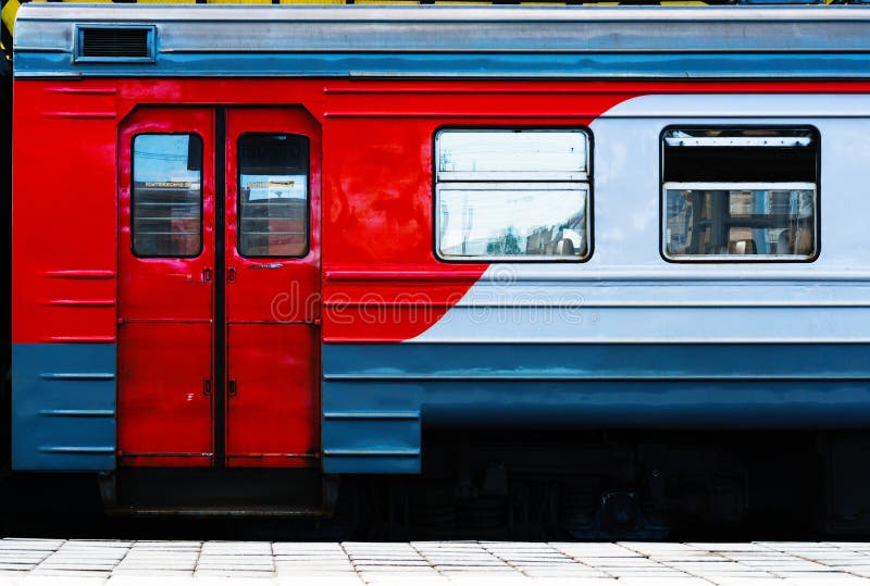 Horizontal Vibrant Russian Train Carriage Detail Background Back Stock ...