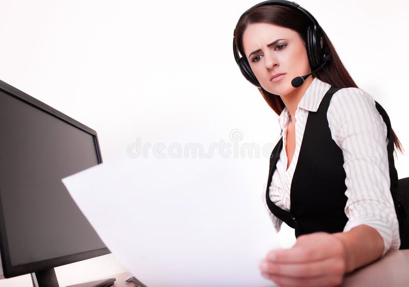 Horizontal View of Difficult Task at Work Stock Image - Image of anger ...