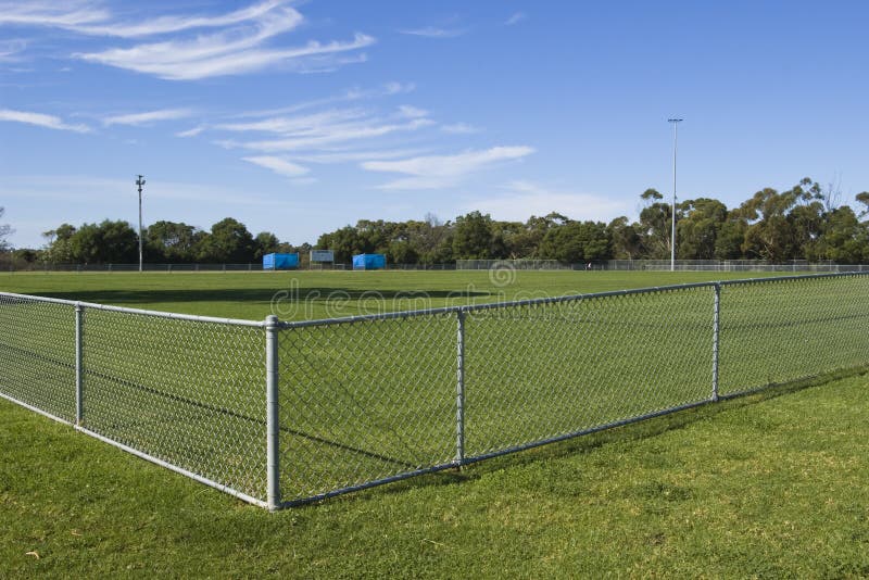Empty sports field stock photo. Image of goalpost, grass - 99879040