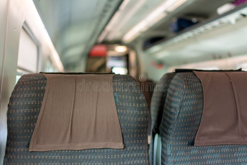 Horizontal View of Internal Side of a Train Stock Image - Image of ...