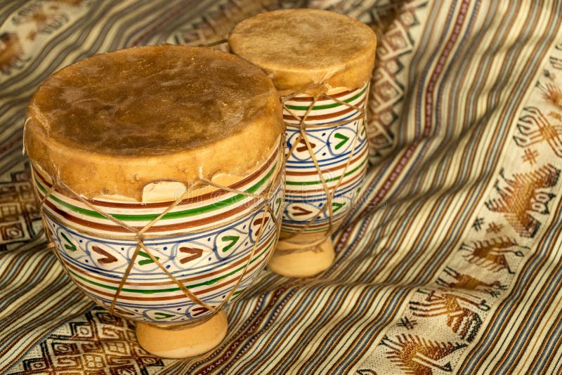 Traditional Moroccan Instruments Isolated on a White Background ...