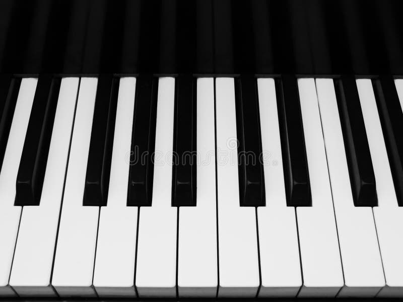 Horizontal View of Piano Keys Stock Photo - Image of ivory, keys: 205018