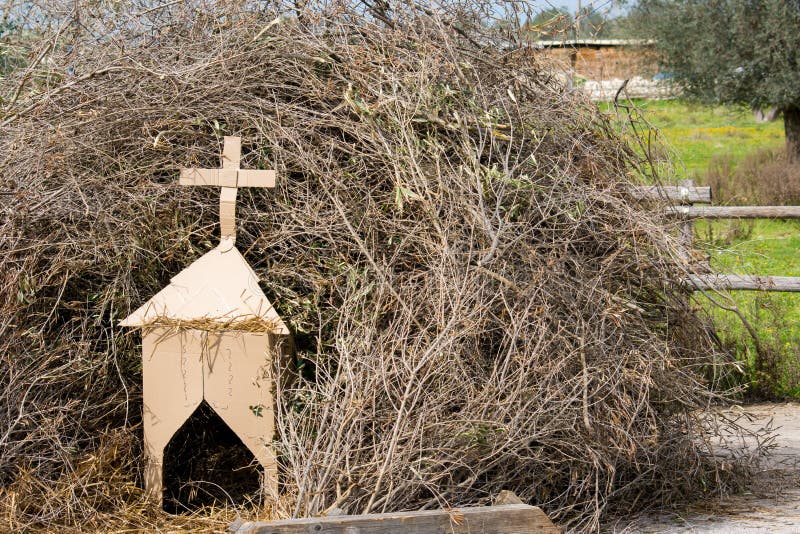 Horizontal View of a Stack of Wood Prepared for the Bonfire in O Stock ...