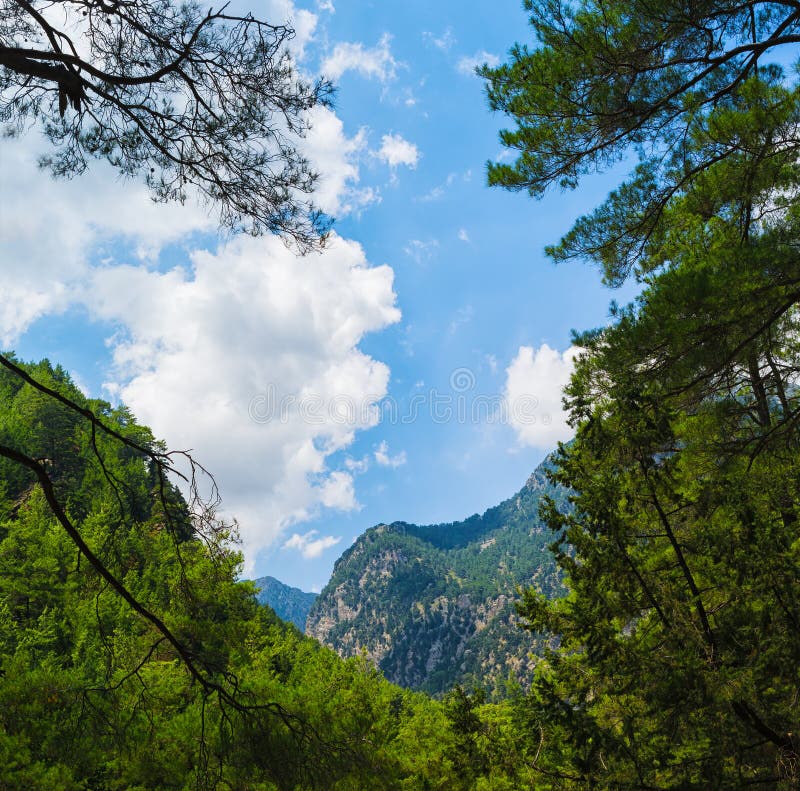 Horizontal Vivid Dramatic Mountains View Stock Image - Image of format ...