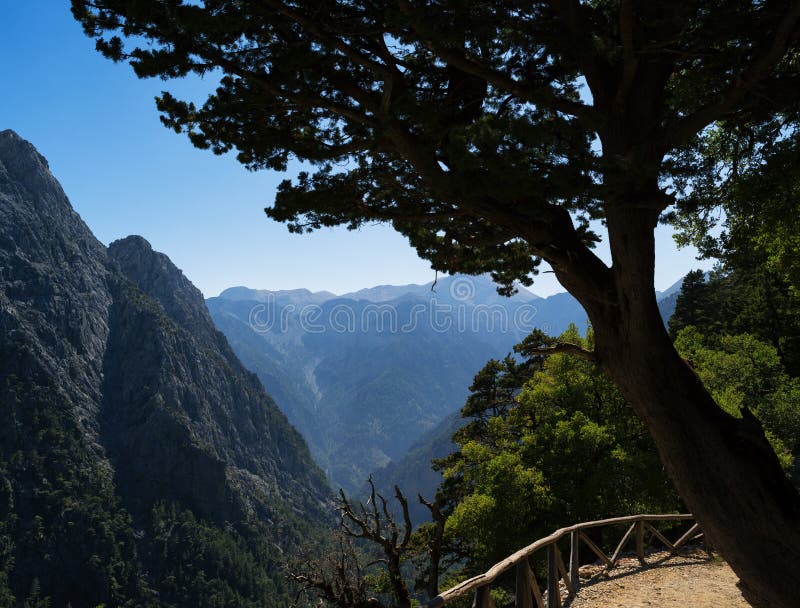 Greece, the Mountains of Thessaly. Stock Image - Image of cliff ...
