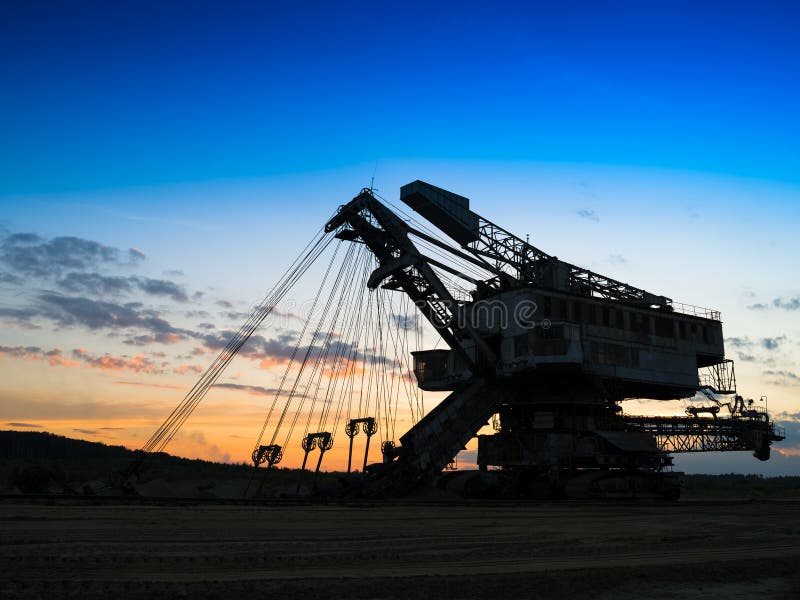 Sunset At The Ex-mining Lake Stock Photo - Image of clouds, beautiful ...