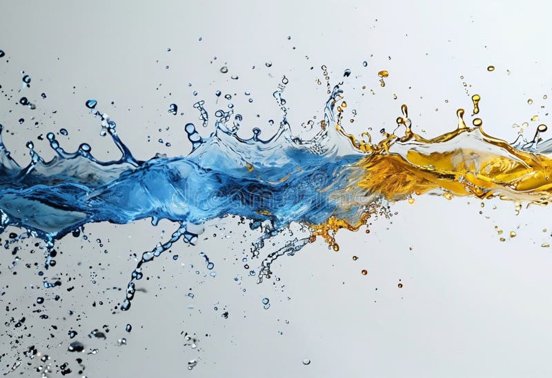 Horizontal water splash stock illustration. Illustration of nature ...