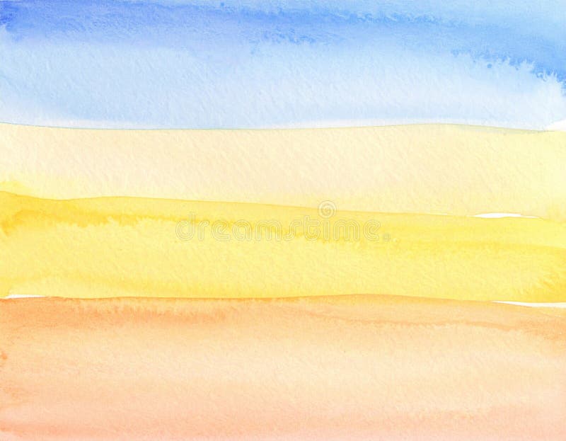 Horizontal Watercolor Gradient Background Stock Illustration ...