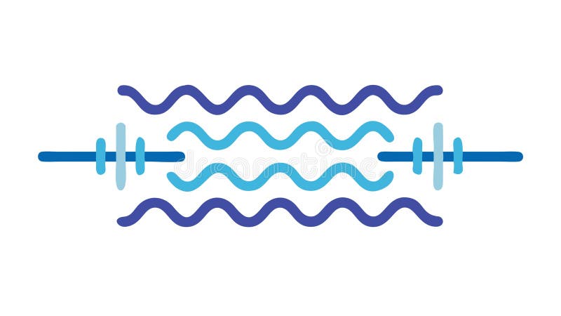 Horizontal Wave Pattern, Consistent Flow, Vector Design Generative AI ...