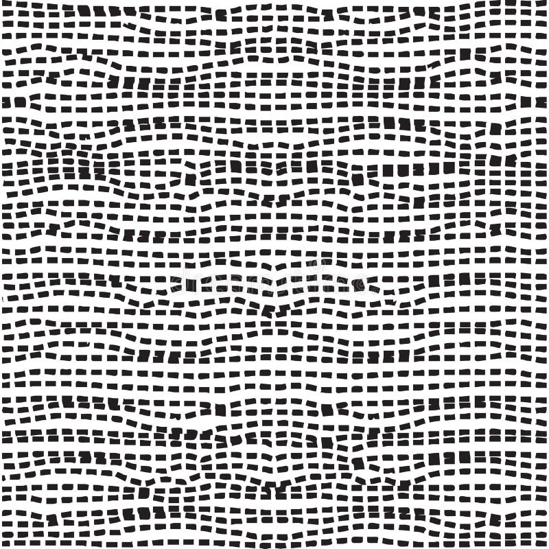 Horizontal Waved Dashed Lines Seamless Pattern Stock Vector ...