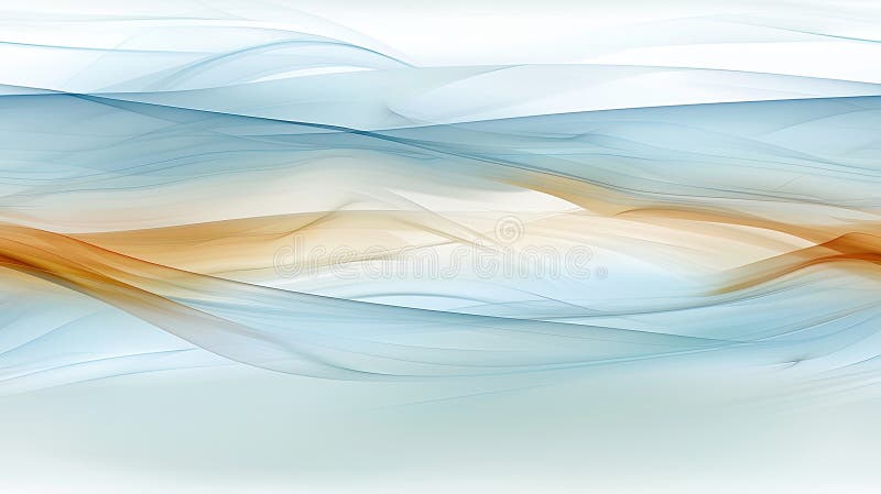Horizontal Waves in Shades of Light Blue, Dark Amber, and Eggshell ...