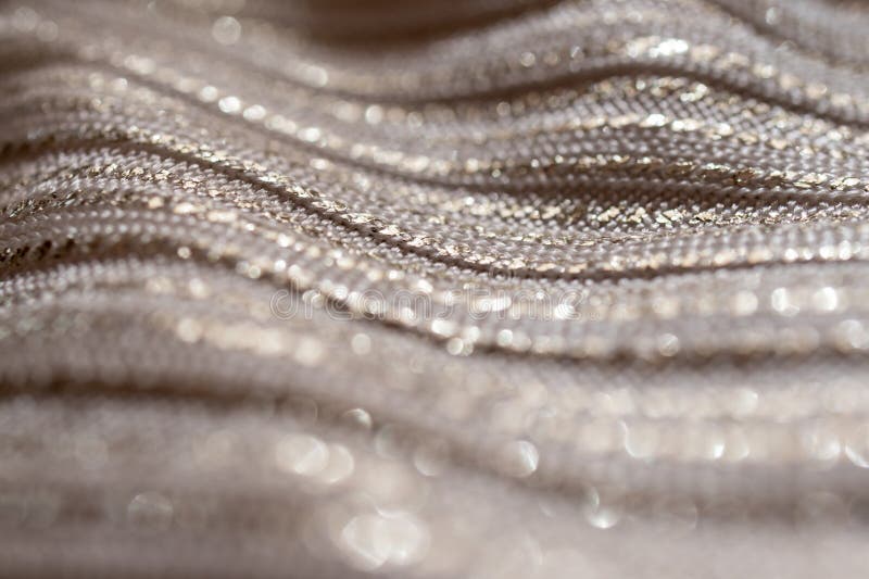 Horizontal Wavy Metallic Background with Silver-grey Glitter. Fancy ...