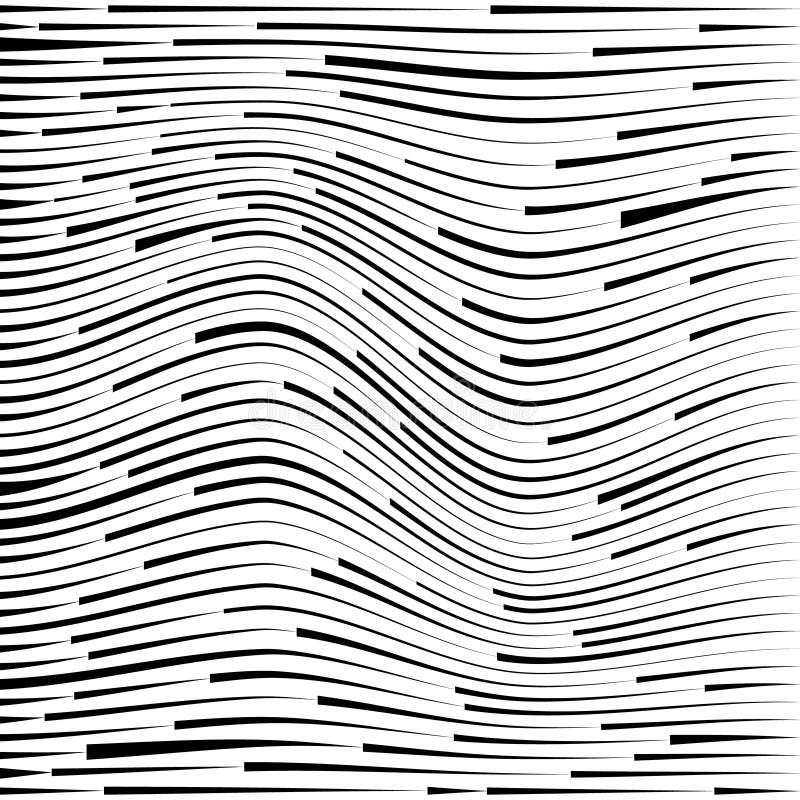 Horizontal Wavy Speed Lines in Triangle Form Stock Vector ...