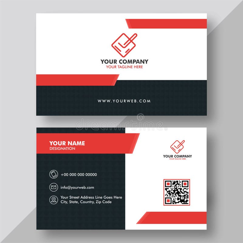 Front and Back Page View of Business Tri-Fold Brochure, Template or ...