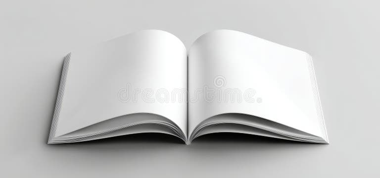 This Horizontal White Booklet is a Blank A4-sized Bi-fold Brochure ...
