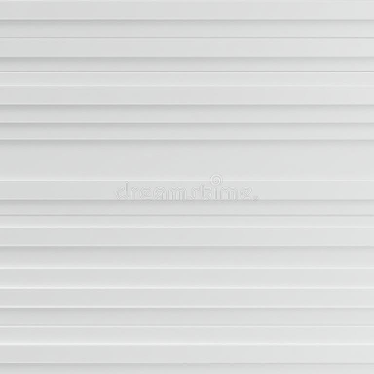 Horizontal White Metallic Panels with a Smooth Finish Form a Uniform ...