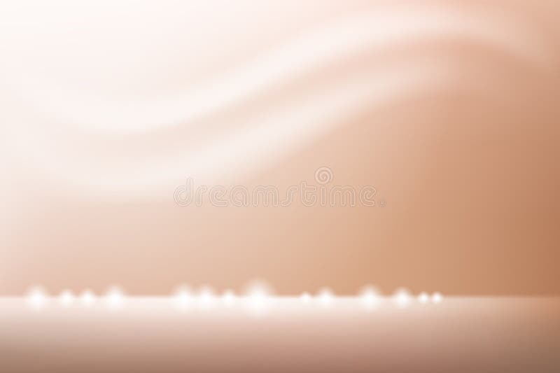 Horizontal Wide Beige Blurred Background. Abstract Light Effect Blurred Background Stock Vector ...