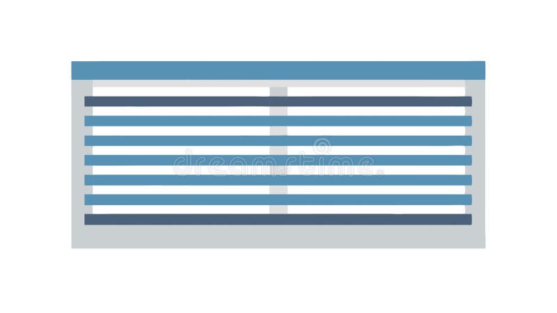 Horizontal Window Blinds Icon, Interior and Privacy Symbol, Vector ...