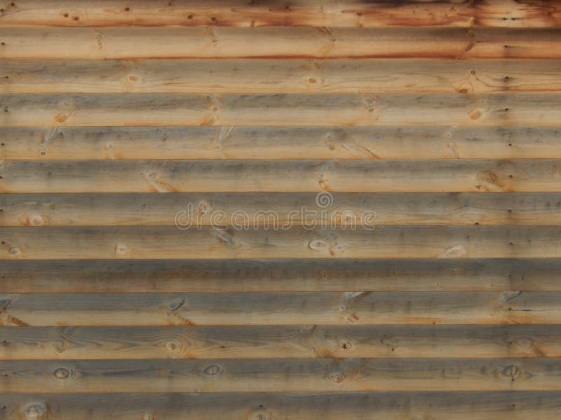 Horizontal Wooden Planks of a Building Wall Stock Photo - Image of ...