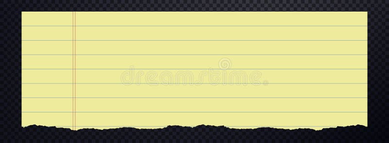 Horizontal Yellow Lined Paper Ripped. Legal Yellow Paper Stock ...