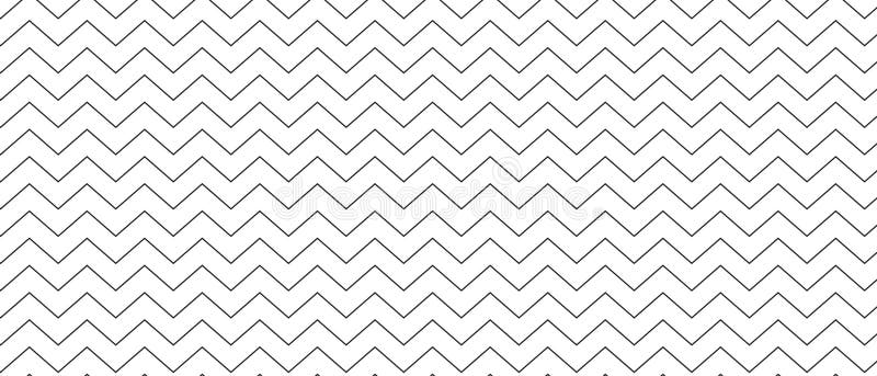 Horizontal Zigzag Lines. Background with Black and White Zig Zag ...