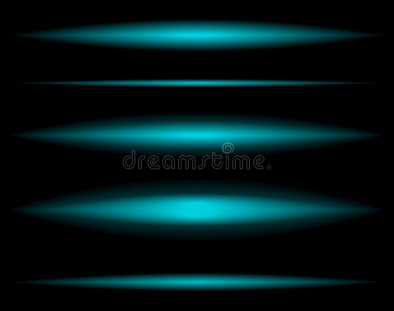Horizontale Lichtstrahlen, Die Zu Transparentem Verblassen Vektor ...