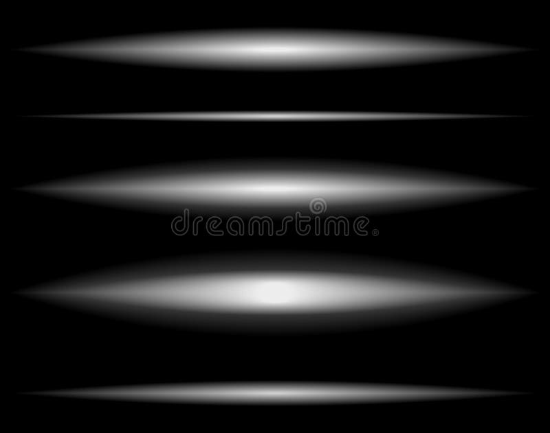 Horizontale Lichtstrahlen, Die Zu Transparentem Verblassen Vektor ...