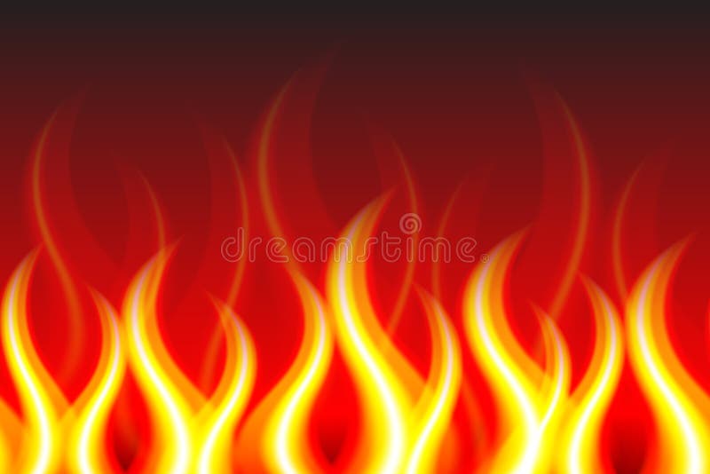 Horizontally Seamless Fire Pattern Stock Vector - Illustration of blaze ...