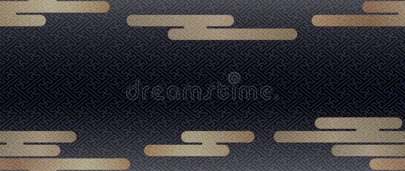 Horizontally and Vertically Repeatable Seamless Vector Japanese Vintage ...
