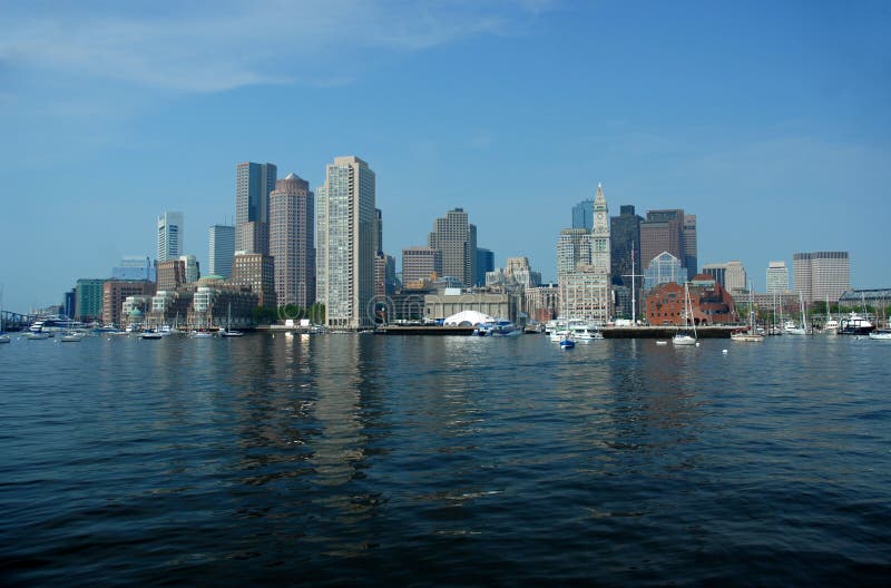 Horizonte de Boston foto de archivo. Imagen de oriente - 947708