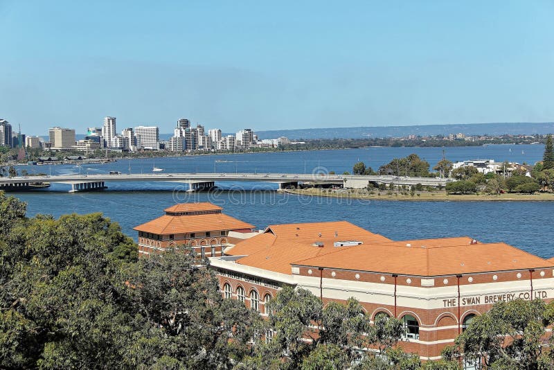 Horizonte De La Ciudad De Perth Tomado De Reyes Park, Perth, Australia ...