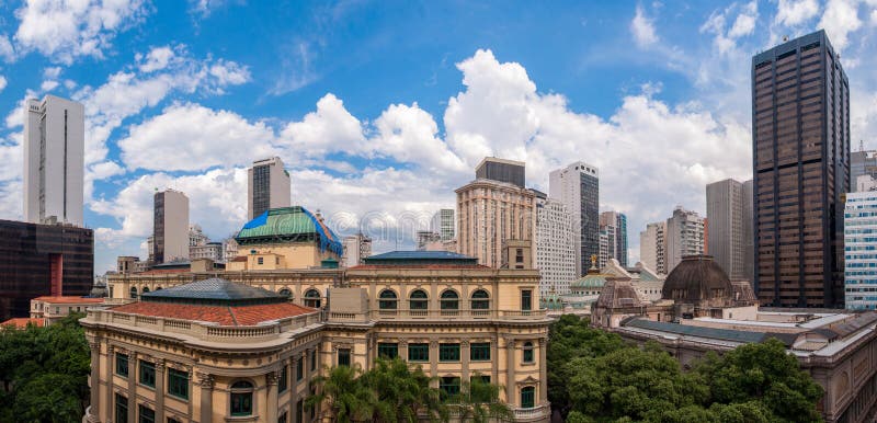 Horizonte De Rio De Janeiro Downtown Buildings Foto de archivo - Imagen ...