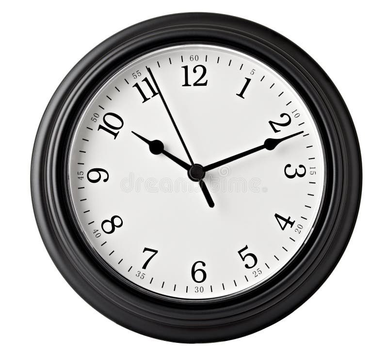 9h15 d'horloge photo stock. Image du objet, noir, heure - 102068870